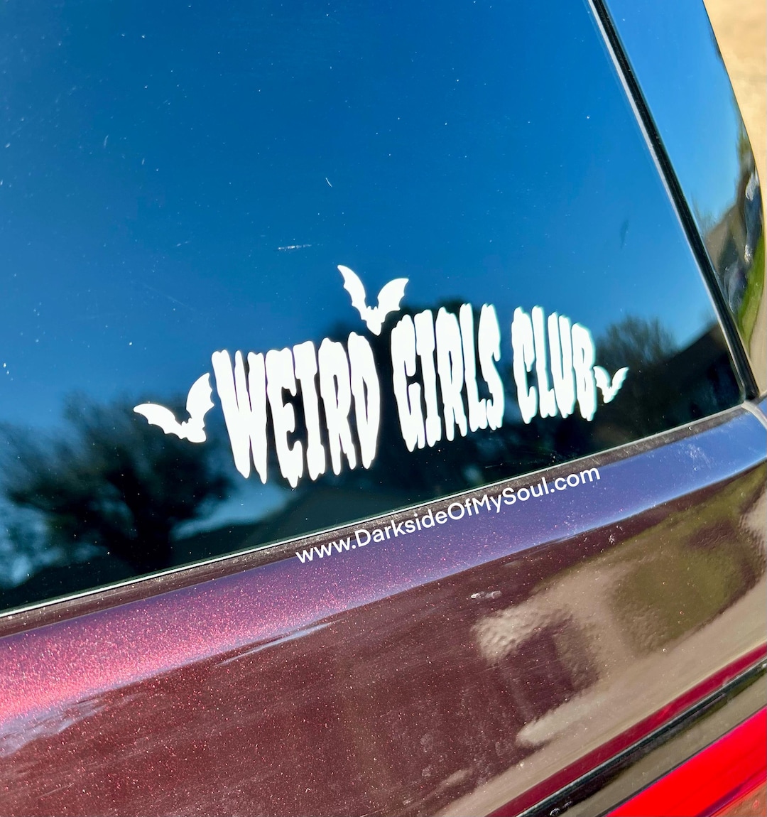 Weird Girls Club, Weird Girls, Stay Weird, Car Decals, Goth Car Decals ...