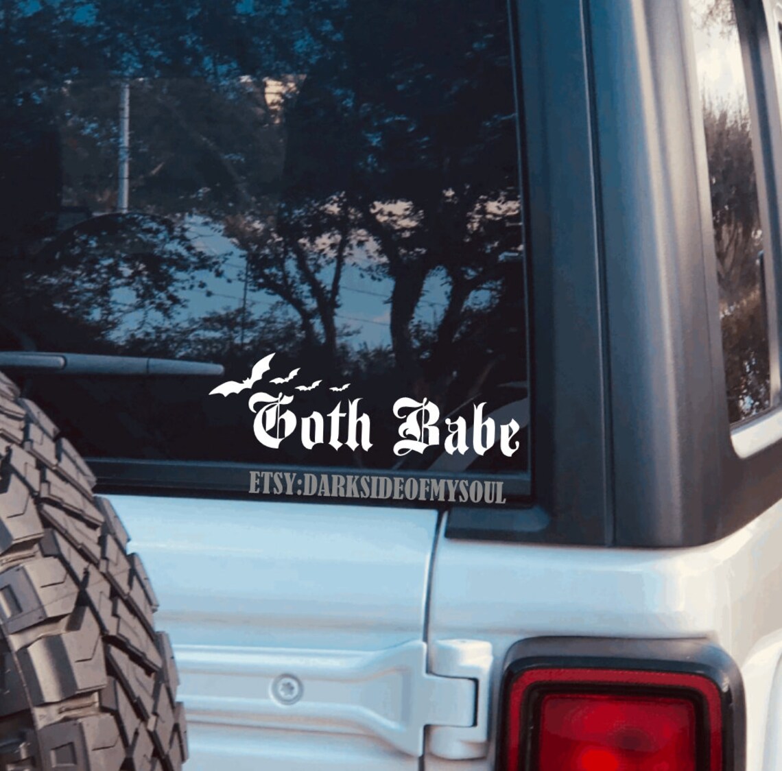 Goth Babe Goth Car Decals Goth Decals Goth Car Decor | Etsy