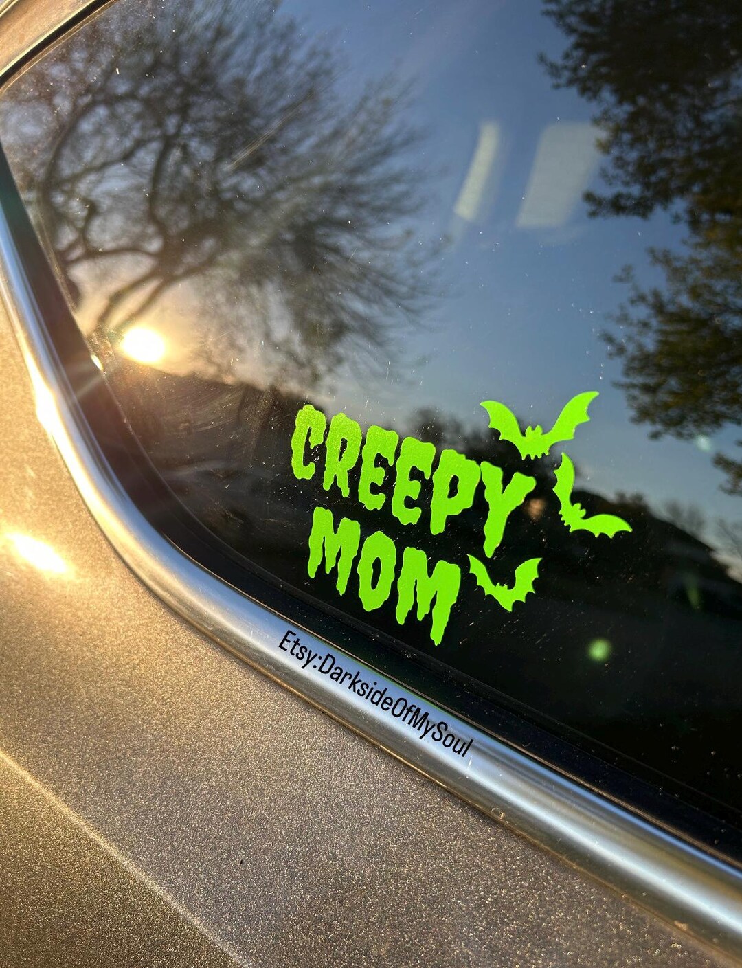 Creepy Mom, Spooky Mom. Car Decals, Mom, Mom Decal, Mama, Goth Mom ...