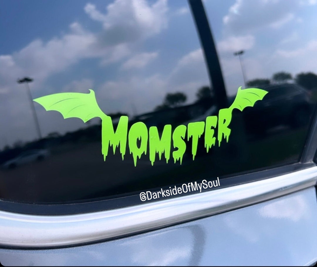 Momster, Momster Decal, Spooky Mom, Goth Mom, Spooky Mama Decal, Spooky ...