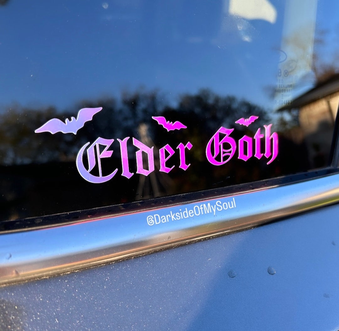 Elder Goth | Goth Decals | Goth Car Decals | Goth Car Decor | Goth Car ...