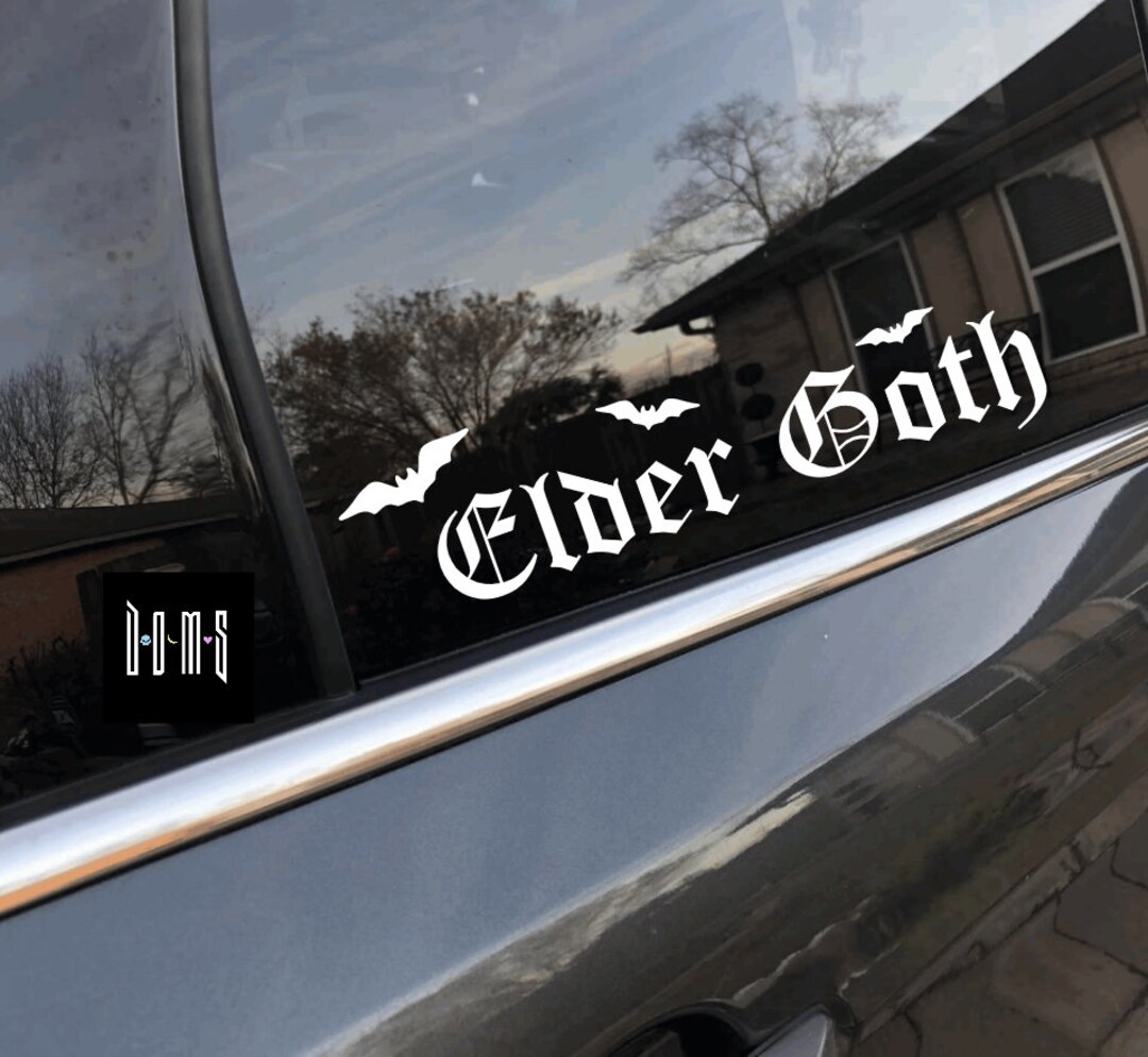 Elder Goth Goth Decals Goth Car Decals Goth Car Decor - Etsy