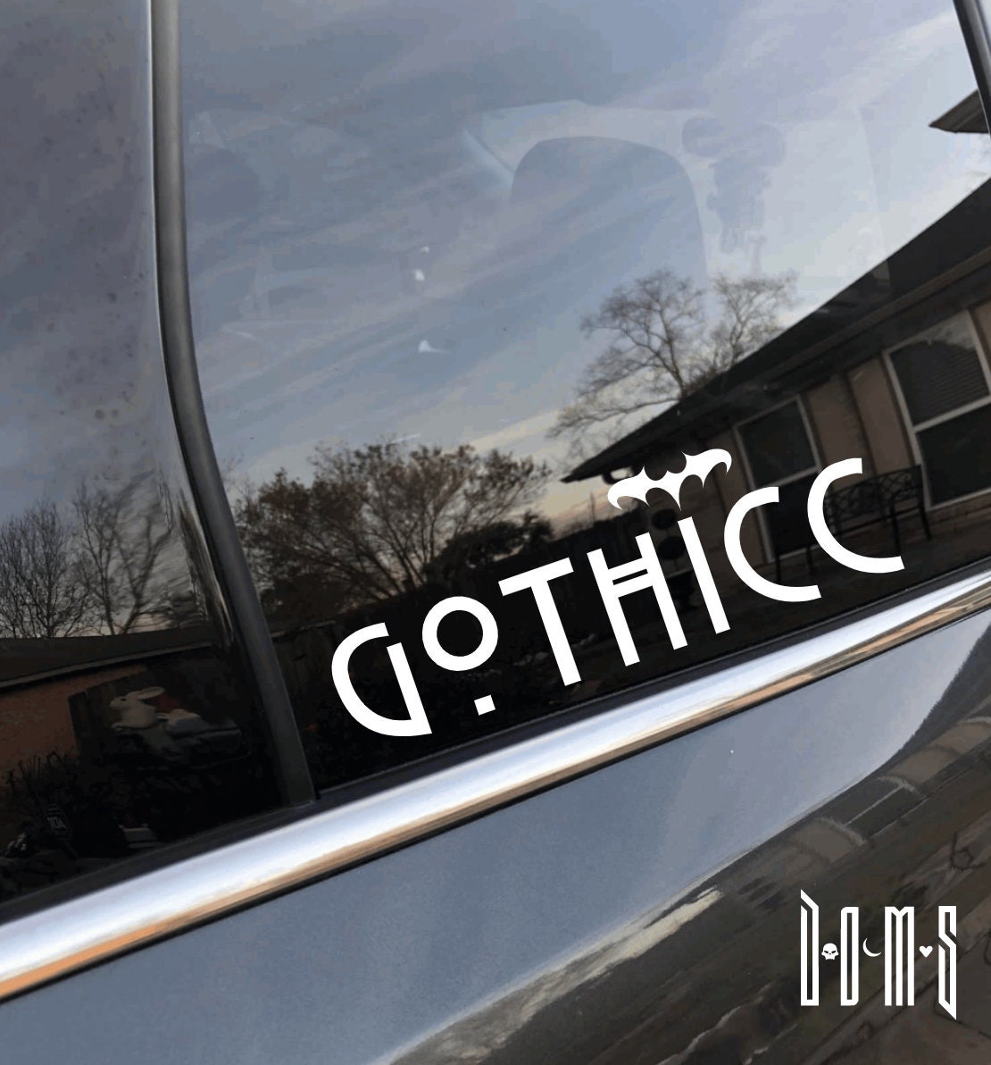 GOTHICC Decal Goth Decals Goth Car Decal Goth Car - Etsy Canada