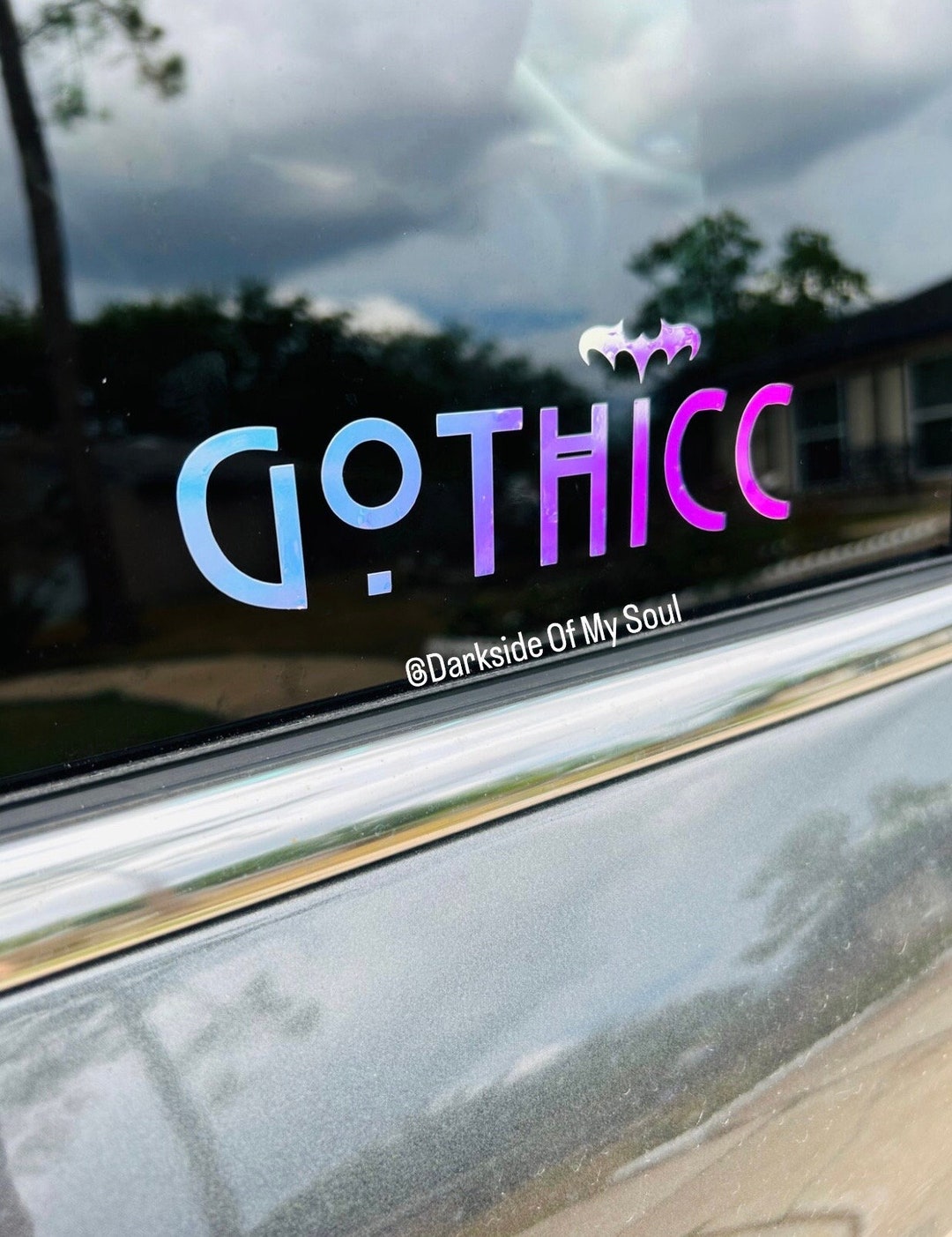 GOTHICC Decal | Goth Decals | Goth Car Decal | Goth Car Accessories ...