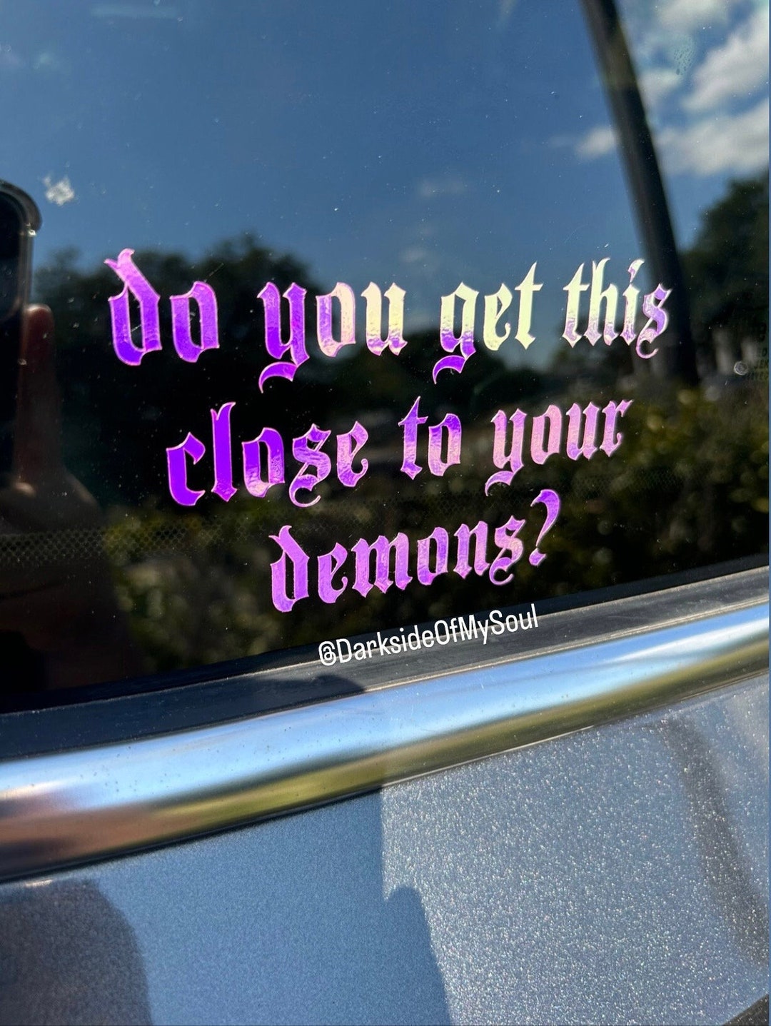Get off My Ass, Back off Decal, but Did You Die? Goth Decals, Goth Car ...