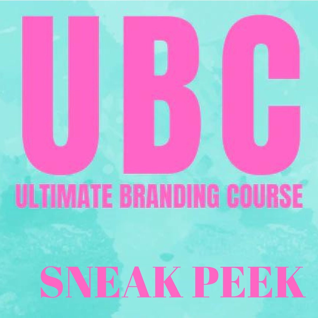 Ultimate Branding Course UBC Sneak Peek - Etsy