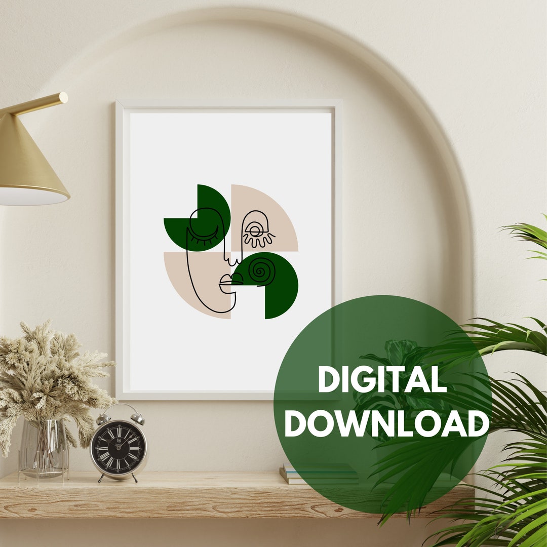Abstract Wall Print, Printable Wall Art, Digital Download Art, INSTANT ...