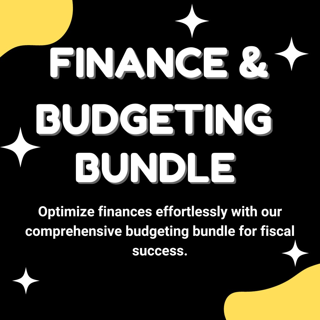 Finance & Budgeting Bundle - Etsy