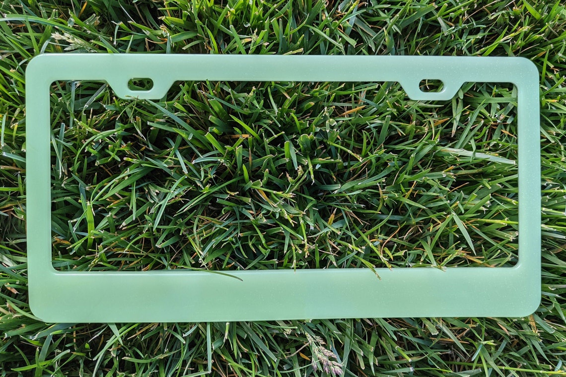 Glow in the Dark License Plate Frame Glow in the Dark Car | Etsy