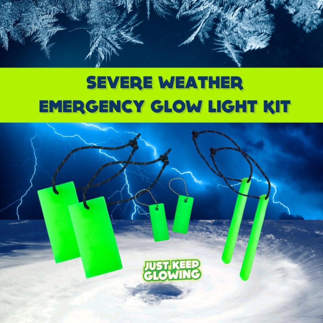 Severe Weather Emergency Lights, Glow in the Dark, Reusable Glow Sticks ...