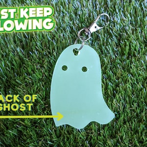 Glow in the Dark Ghost, Car Accessories, Ghost Keychain, Ghost Gift ...