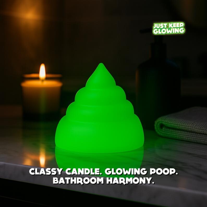 Glow in the Dark Poop – Funny Gag Gift, Camping Night Light, Stocking ...