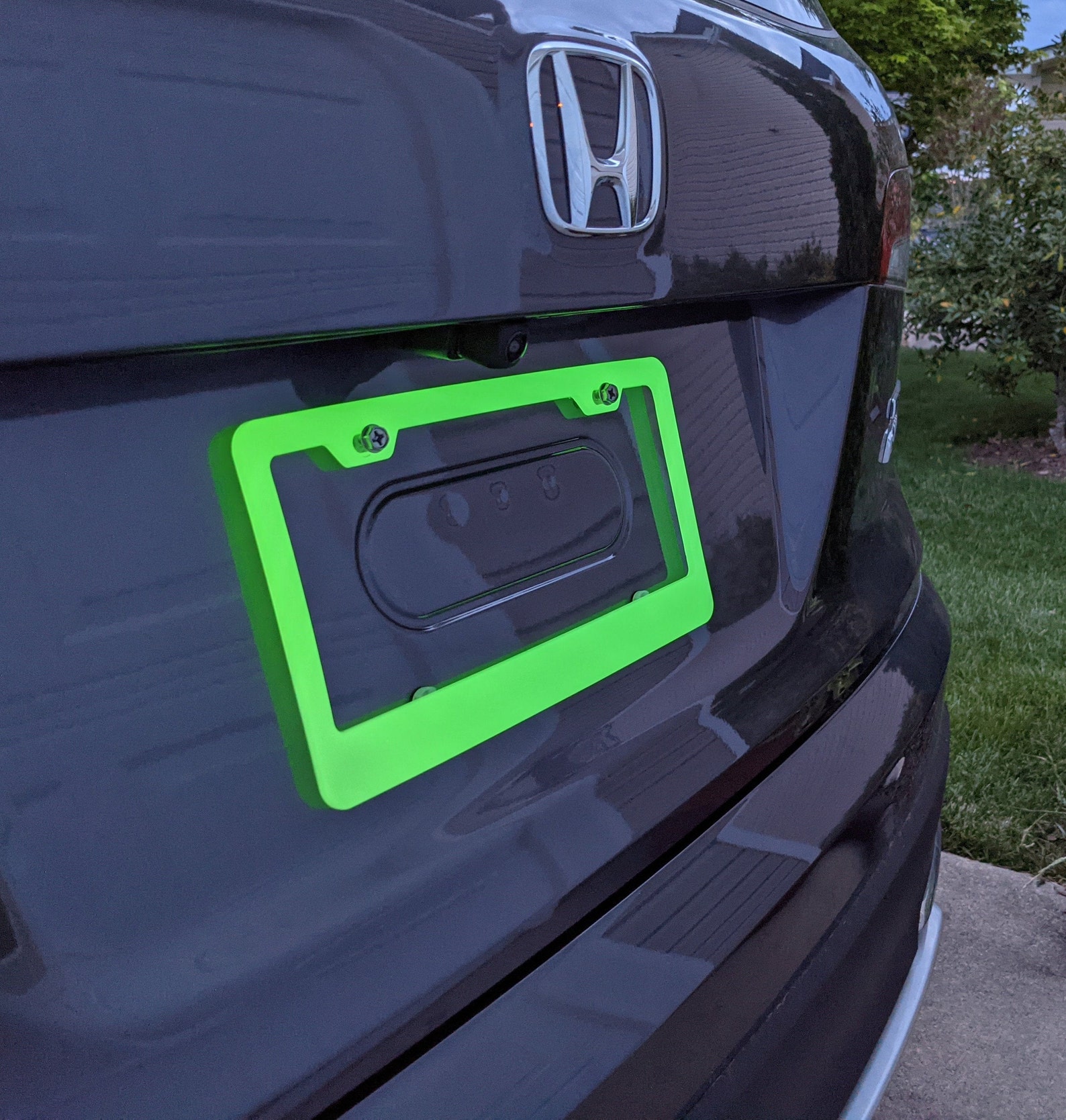 Glow in the Dark License Plate Frame Glow in the Dark Car - Etsy