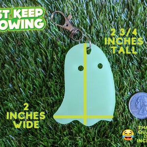 Glow in the Dark Ghost, Car Accessories, Ghost Keychain, Ghost Gift ...
