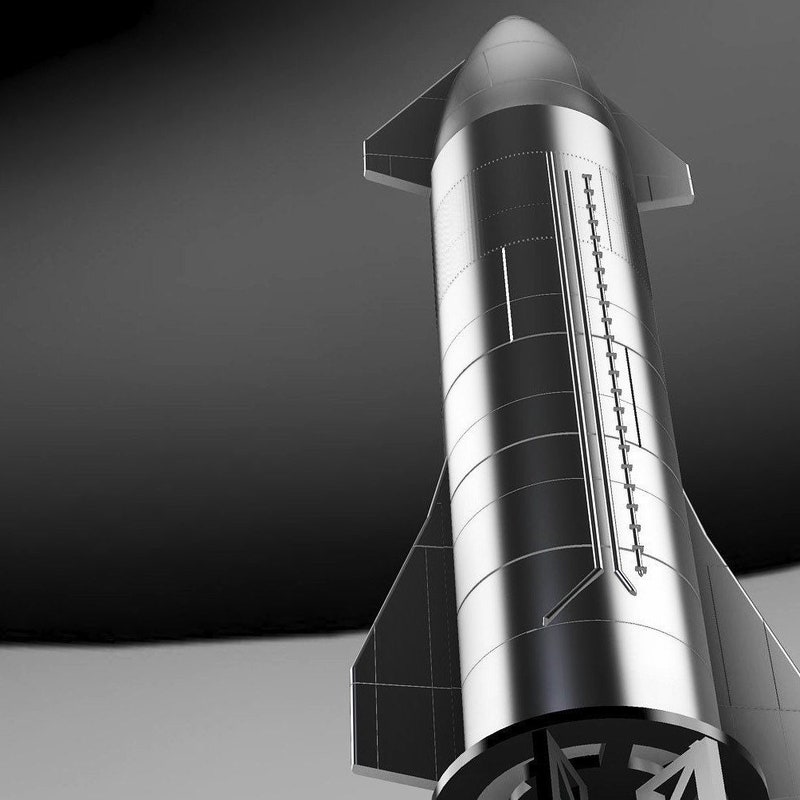 Spacex Starship Model - Etsy