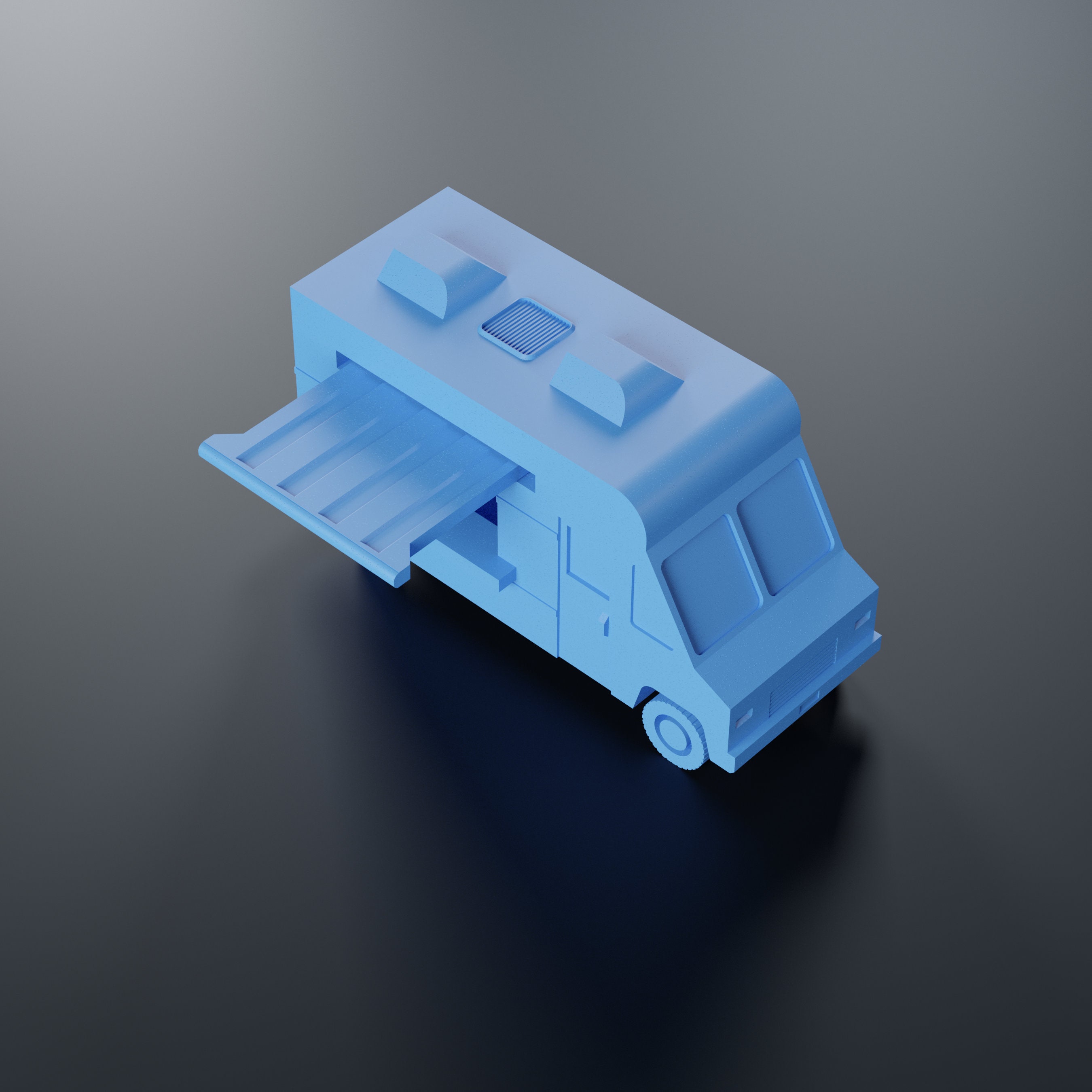 Print-in-place Food Truck | No Support Needed | 3D Printable .STL File ...