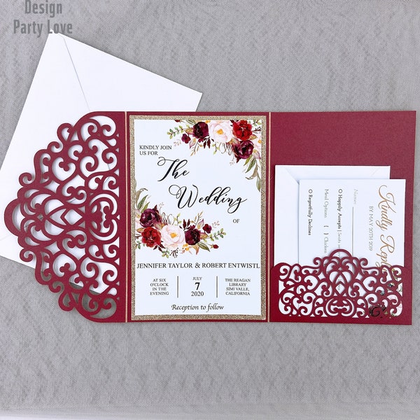 Laser Cut Invites - Etsy
