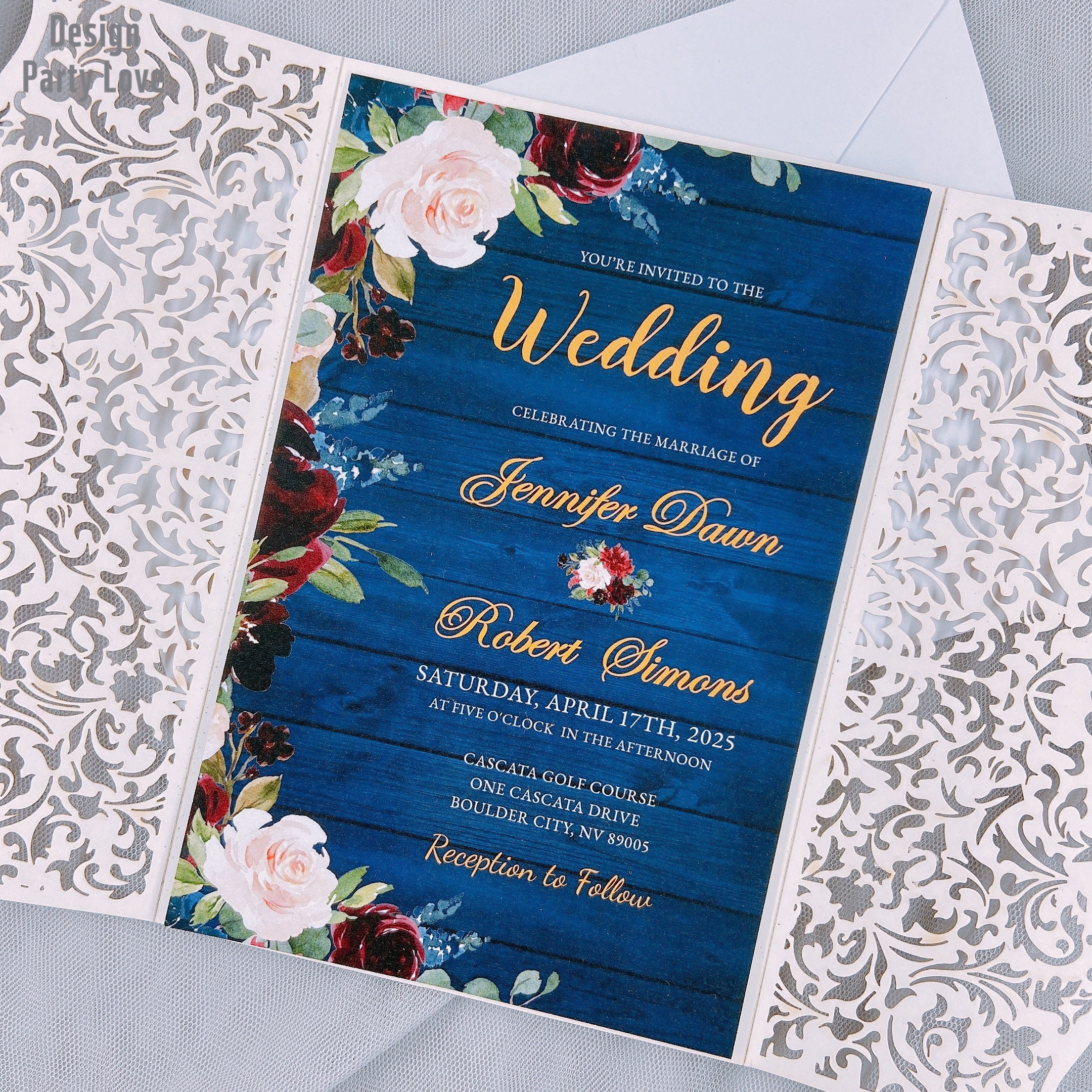 I Cut Dawn Birthday Invitations
