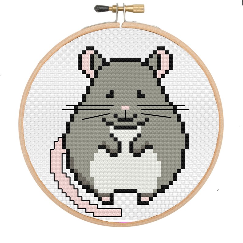 Mouse Rat Cute Small Pocket Pet Cross Stitch Pattern - Etsy
