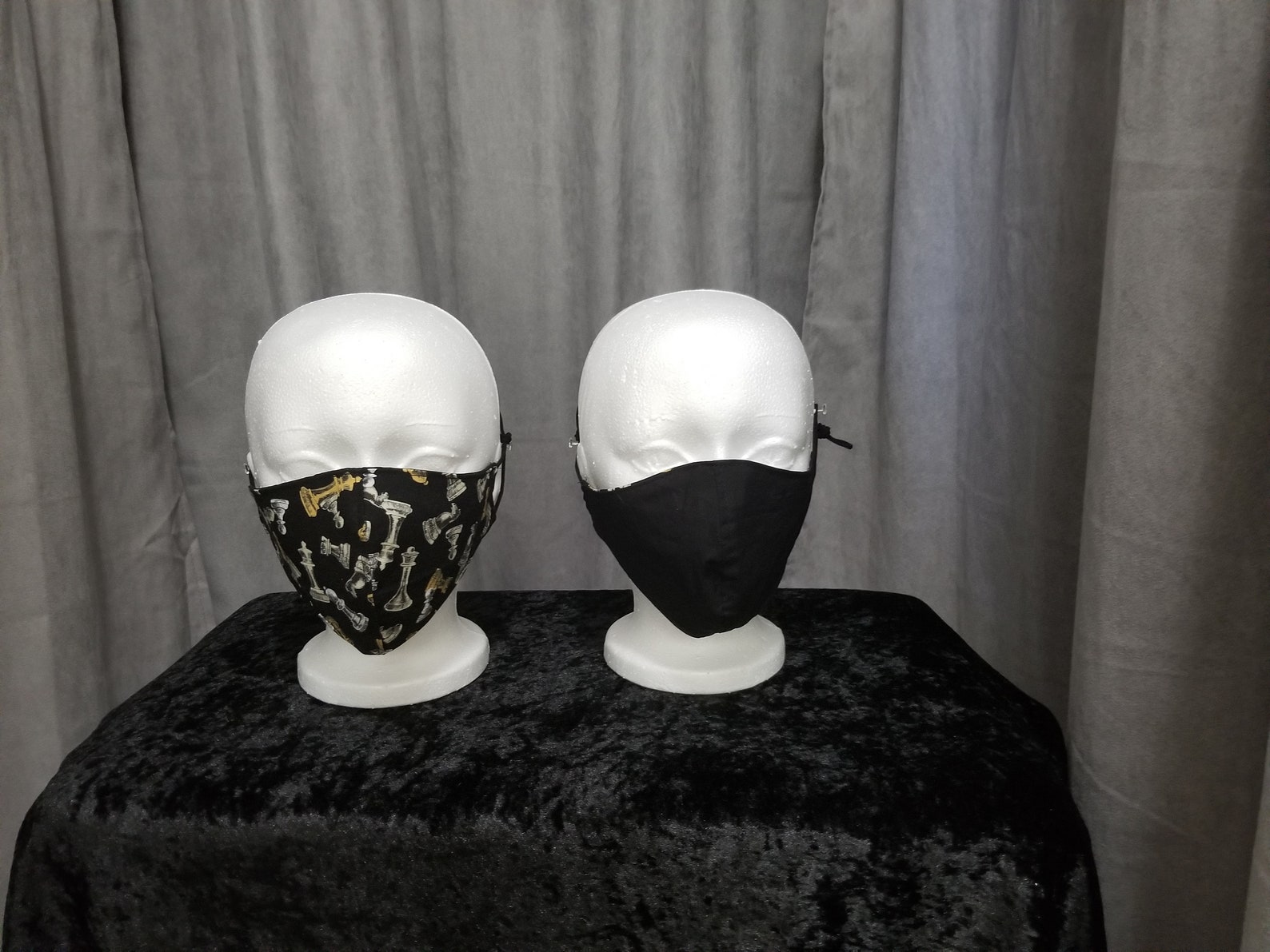 Chess Face Mask,board Game Mask,reversible Face Mask, 2 Layer Face Mask ...