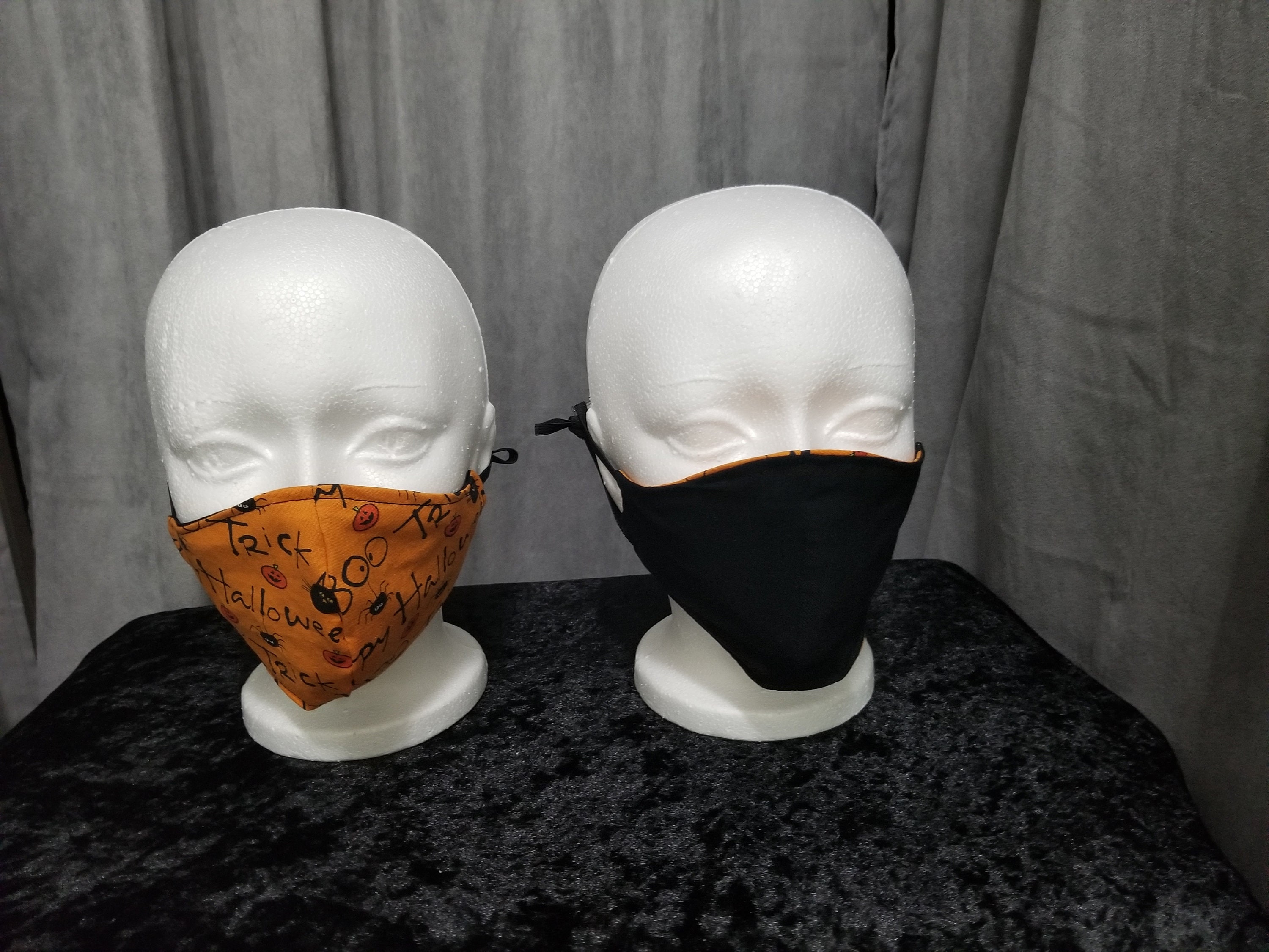 Halloween Face Mask,trick or Treat ,halloween,reversible, 2 in 1 Face ...