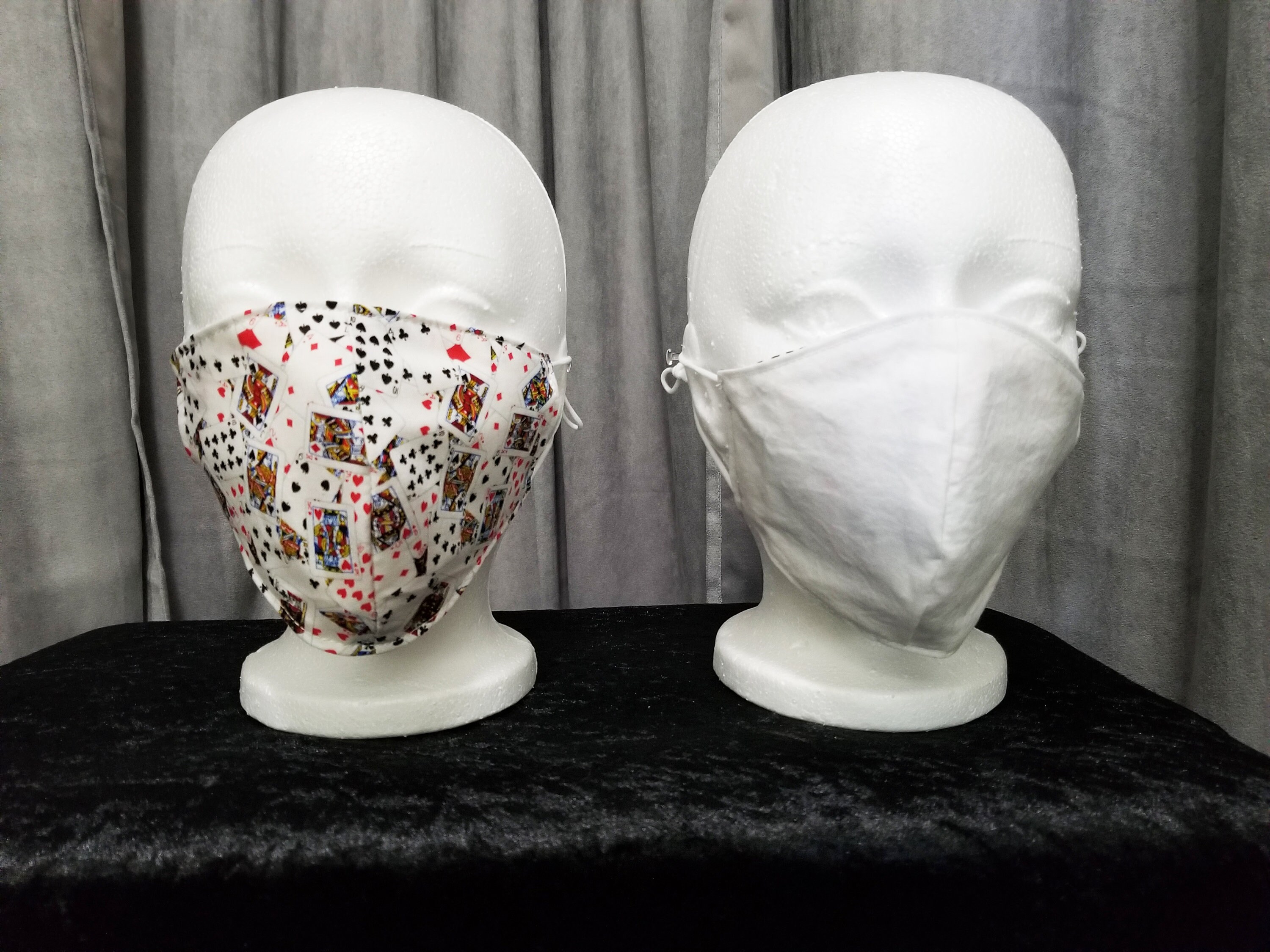 Playing Cards Face Mask,reversible Face Mask,adjustable Ear Straps,2 in ...