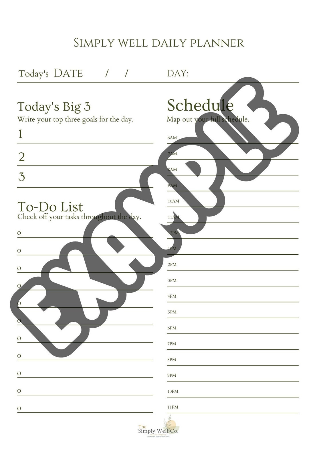 Daily Planner Pad *PRINTABLE4.45 X 5.5 - Etsy