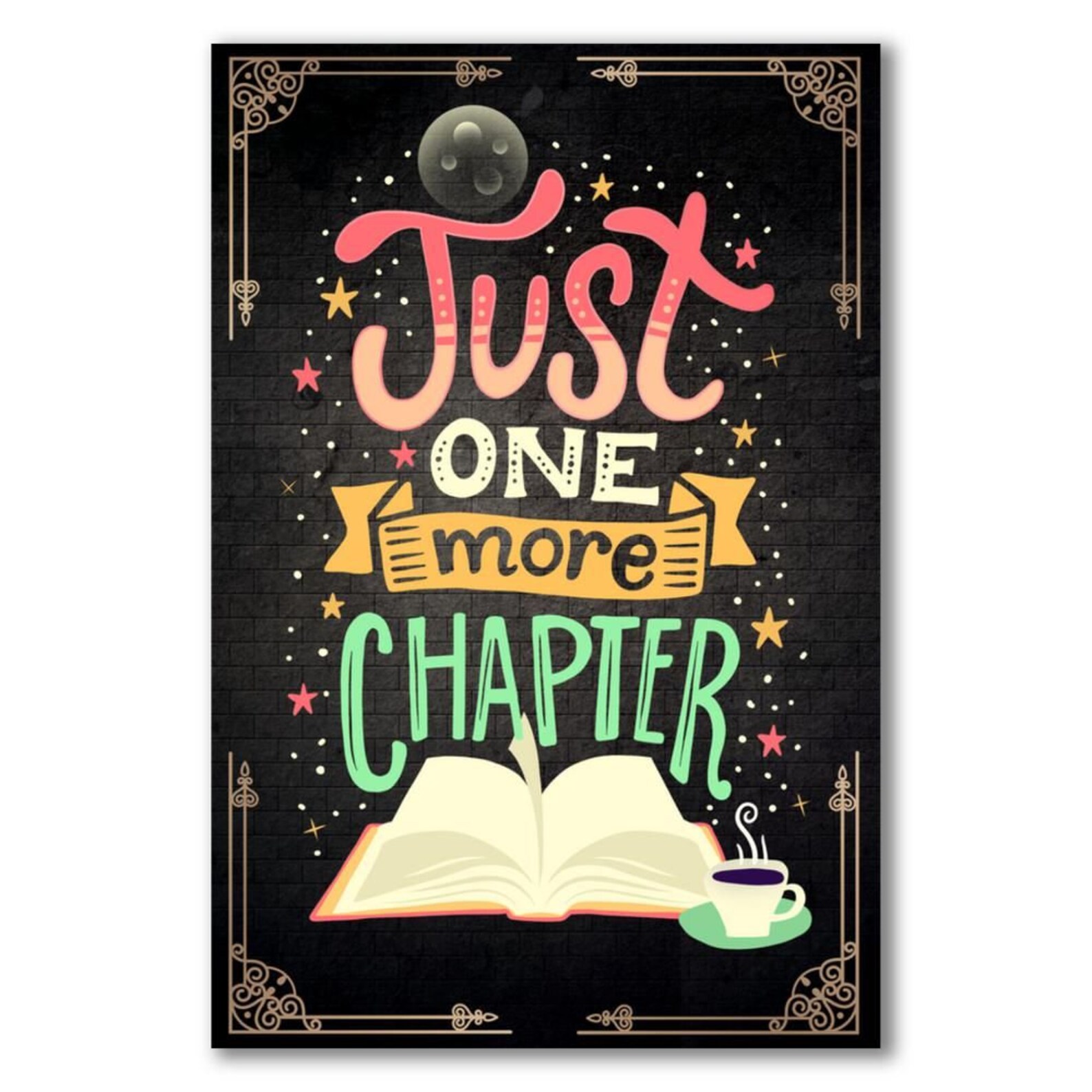 Just One More Chapter Sign Book Lovers Print Book Print | Etsy