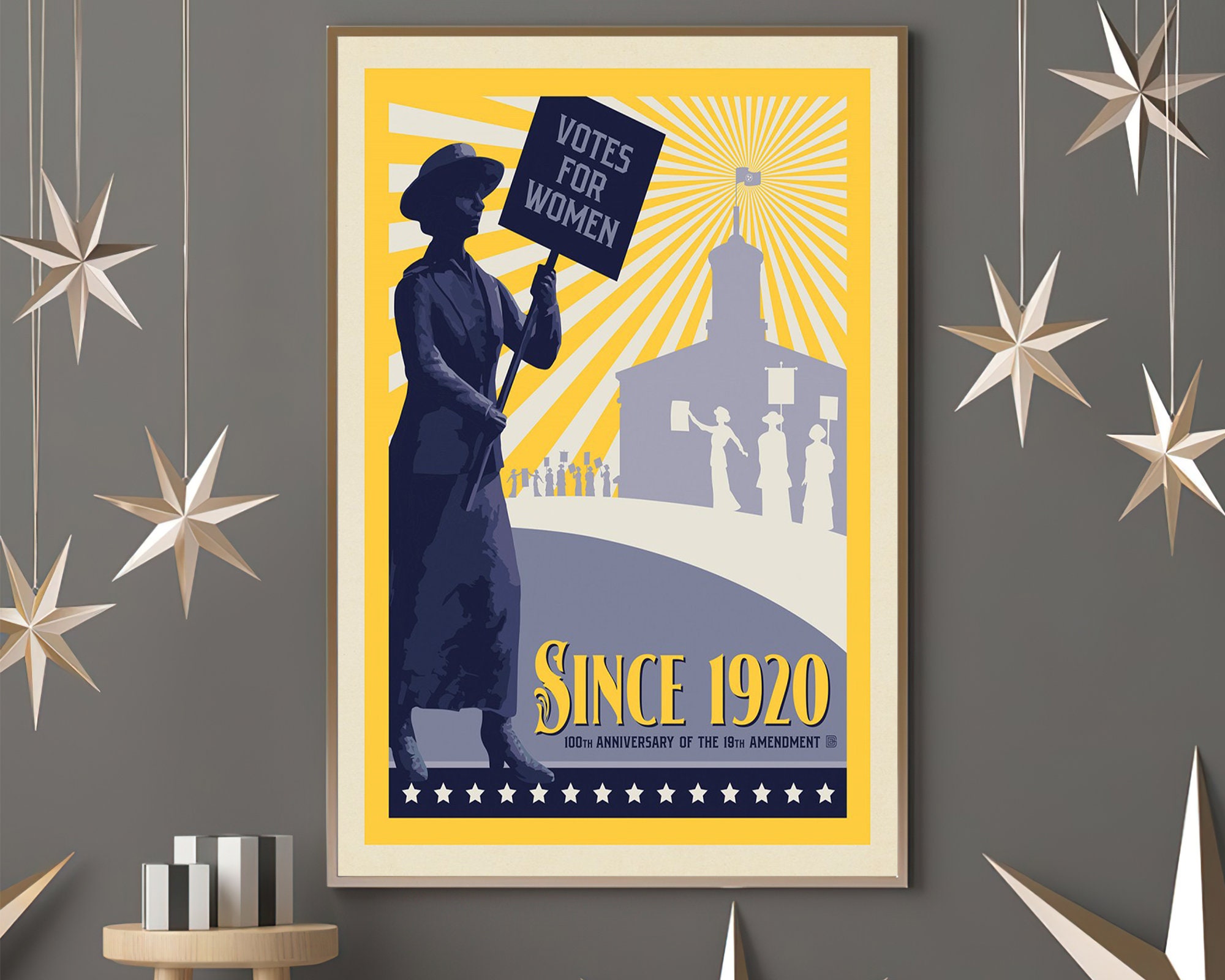 100th Anniversary Of The 19th Amendment Travel Poster Votes | Etsy