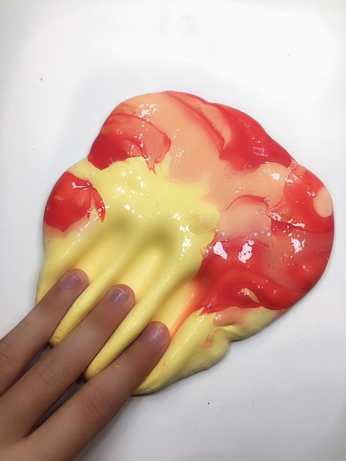 Fire Slime Fluffy Layered Slime 4 Oz. by | Etsy