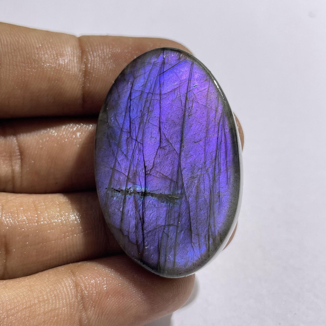 Natural Purple Labradorite Cabochon Gemstone, Crystal Labradorite ...