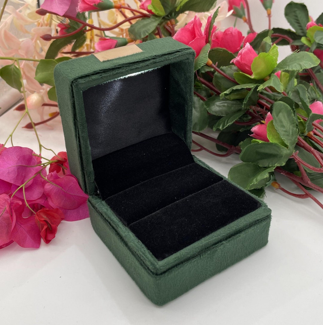 Green Ring Box Engagement Ring Box With LED Light Great for Proposals ...