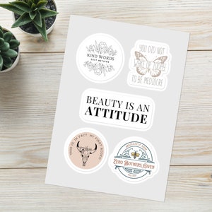 Sticker Sheet - POSITIVE VIBES - Etsy