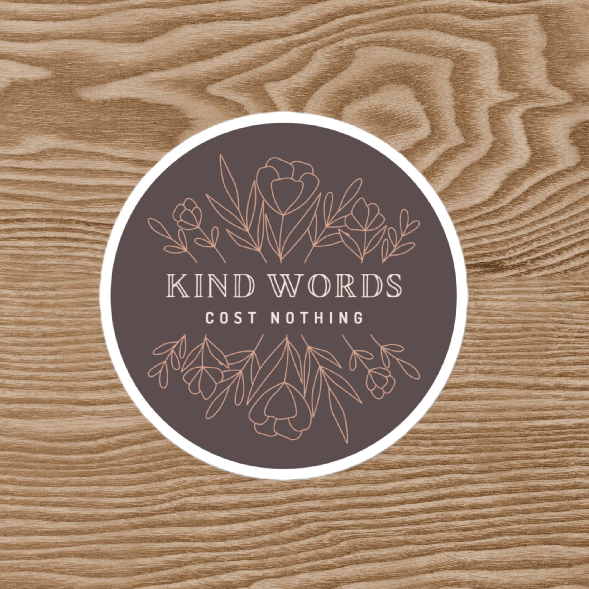 Bubble-free Stickers KIND WORDS - Etsy