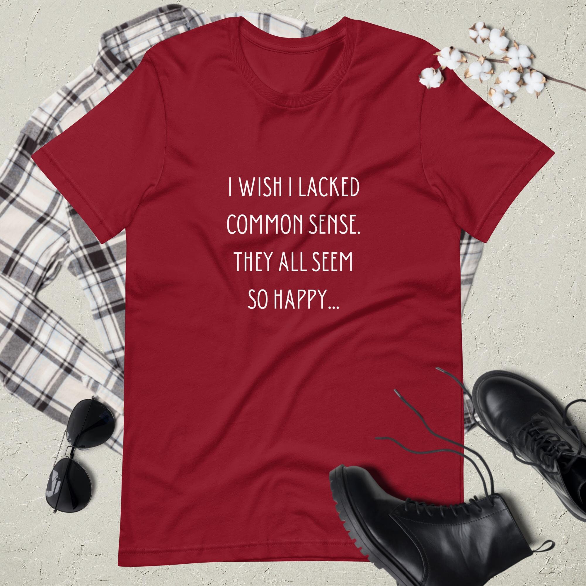 Unisex T-shirt - Common Sense - Etsy