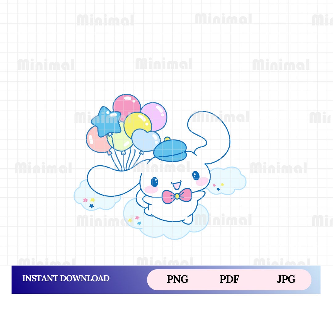 Cin-moroll Png, 300dpi Cinna S-nrio Png, Kawaii Cinna Png Bundle, Cute ...