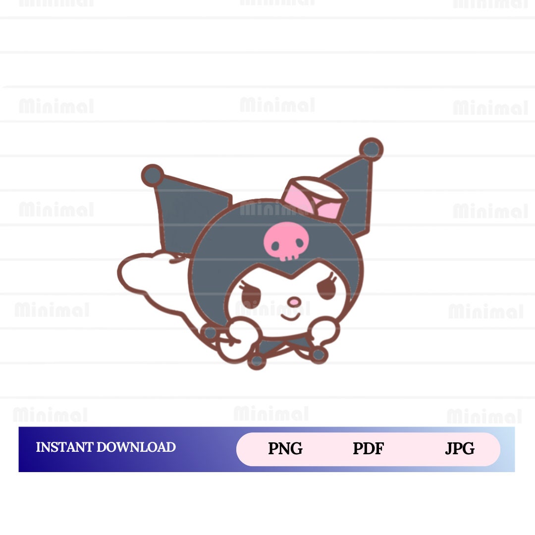 300DPI Kuro S-nrio PNG, Kuro Digital Stickers, Kawaii Bunny PNG JPG ...
