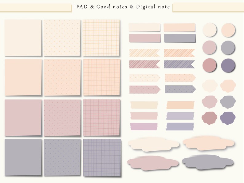 Goodnote pegatinas-lindas notas pegajosas-notas | Etsy