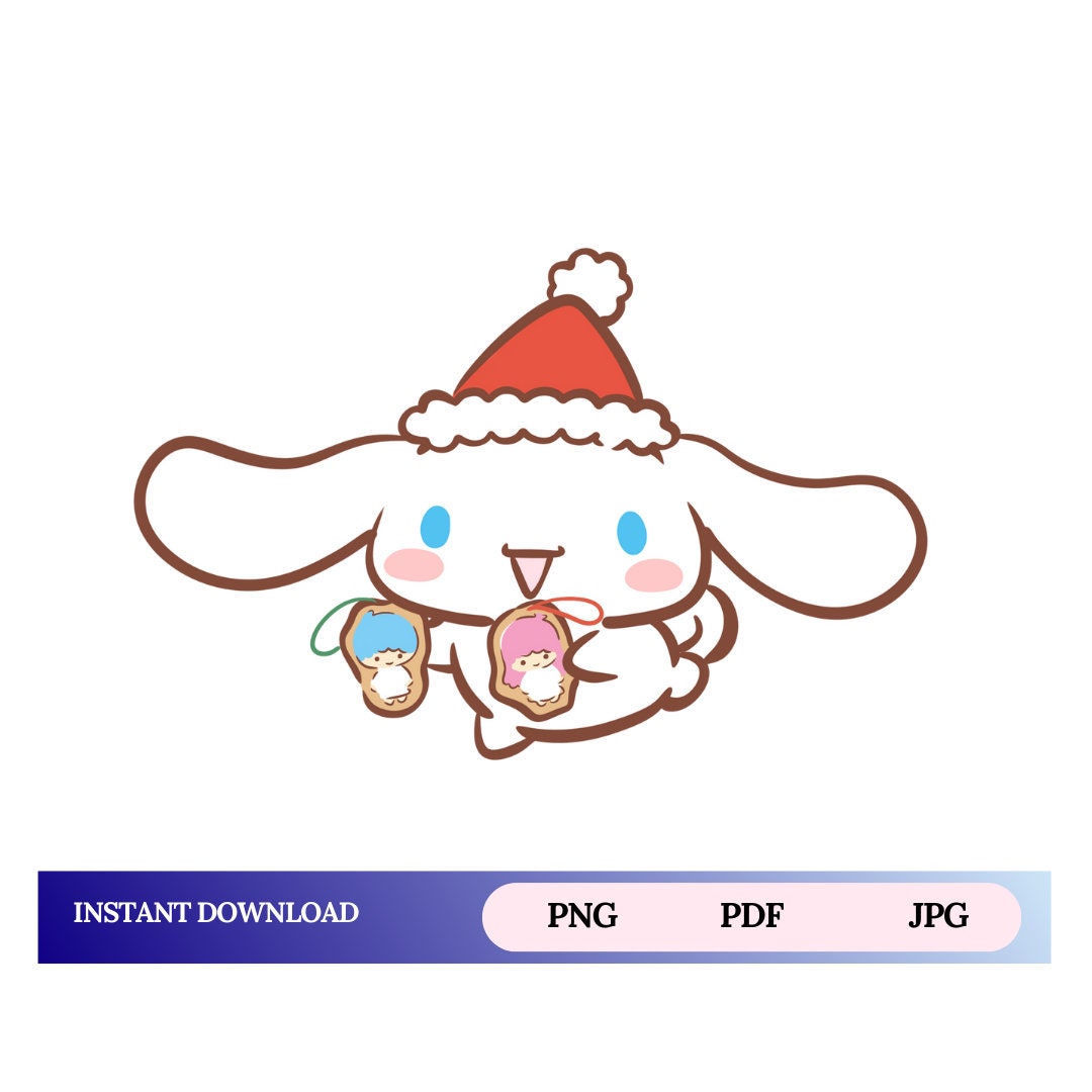 Cin-moroll Santa Png, Cinnamon Christmas Png, Kawaii Cinna Png, Cute ...