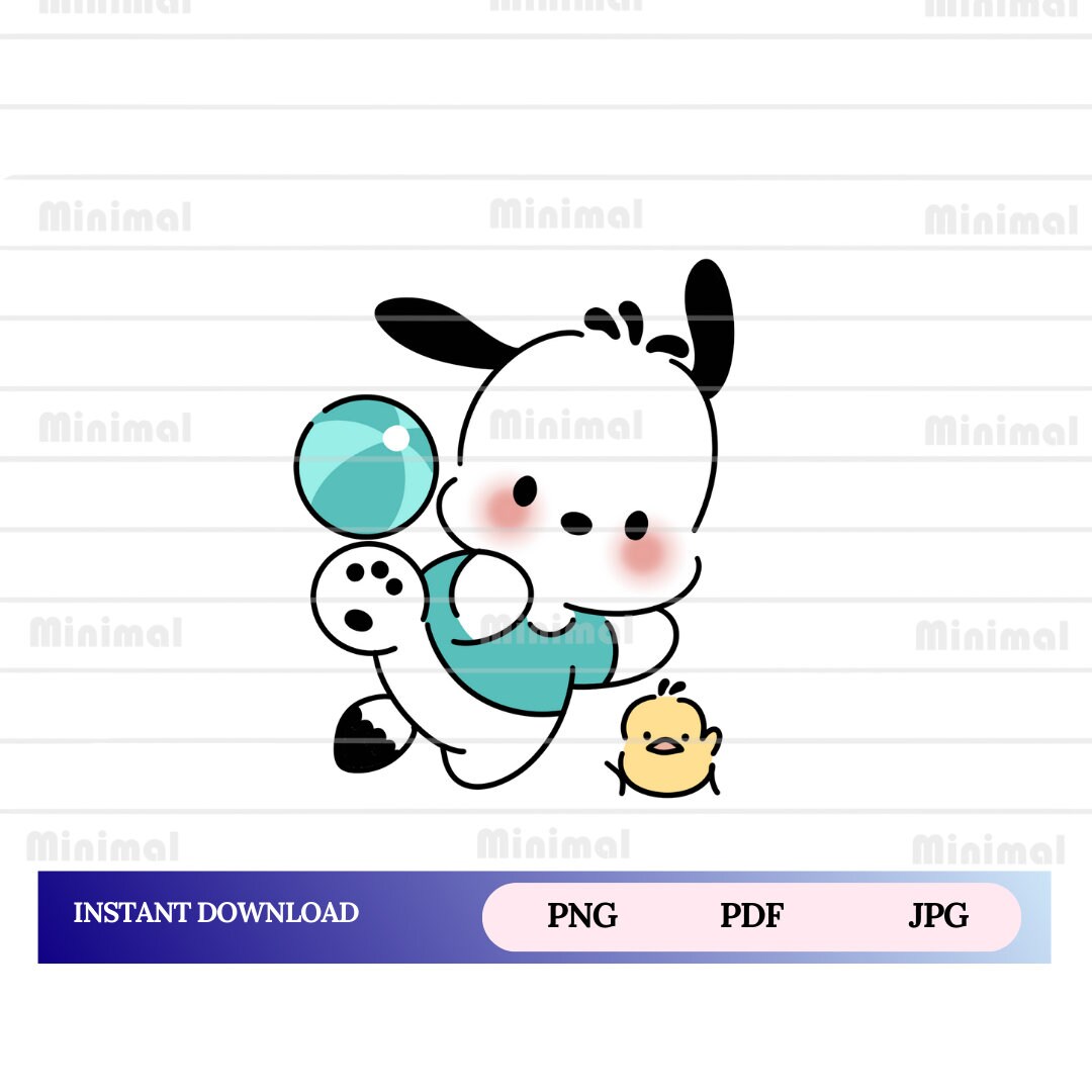 Pocha Png, 300dpi Pocha S-nrio Png, Kawaii Pocha Bundle, Moroll Png ...