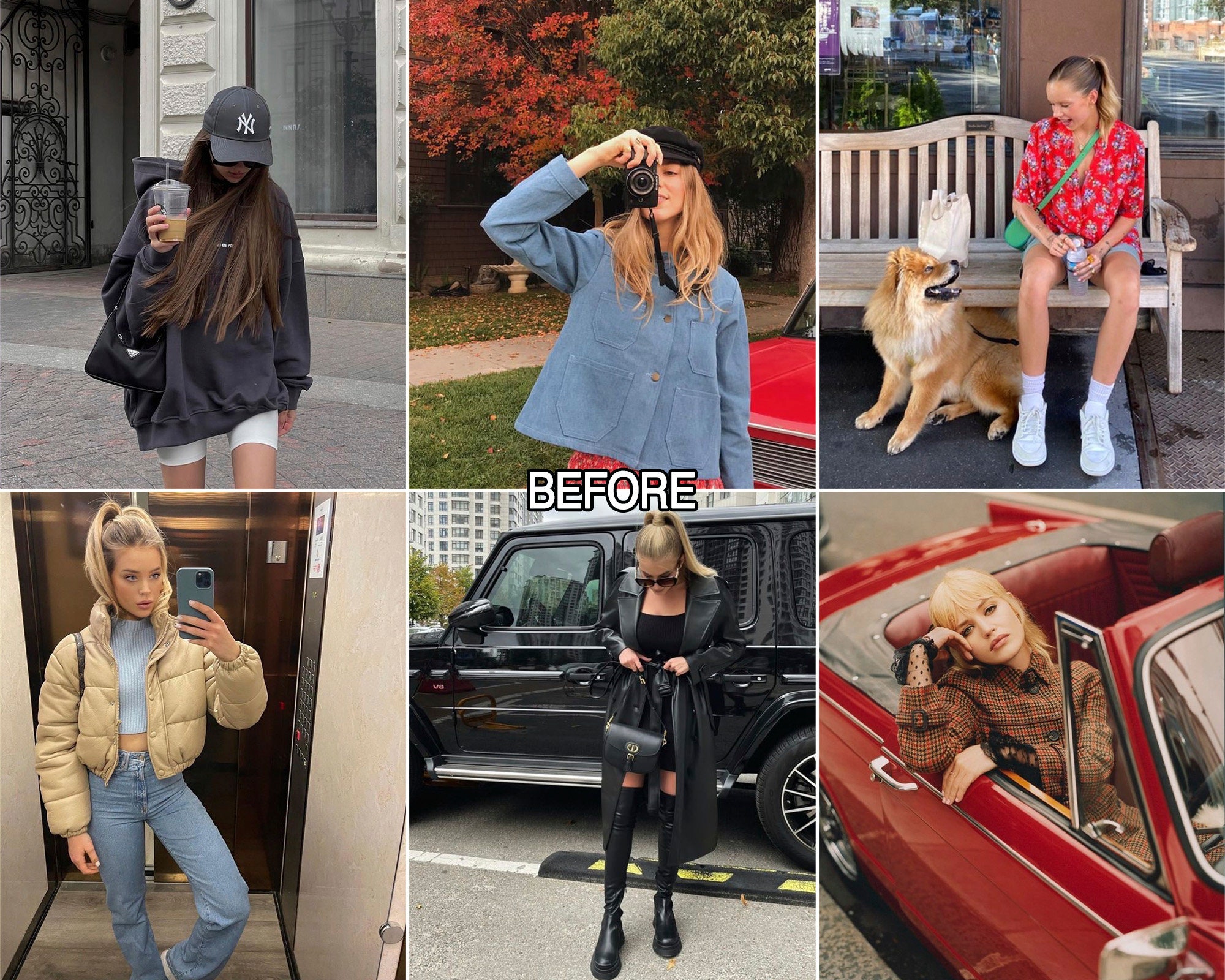 Dark Black and White Film Look Presets, Moody Tone Wedding Mobile ...