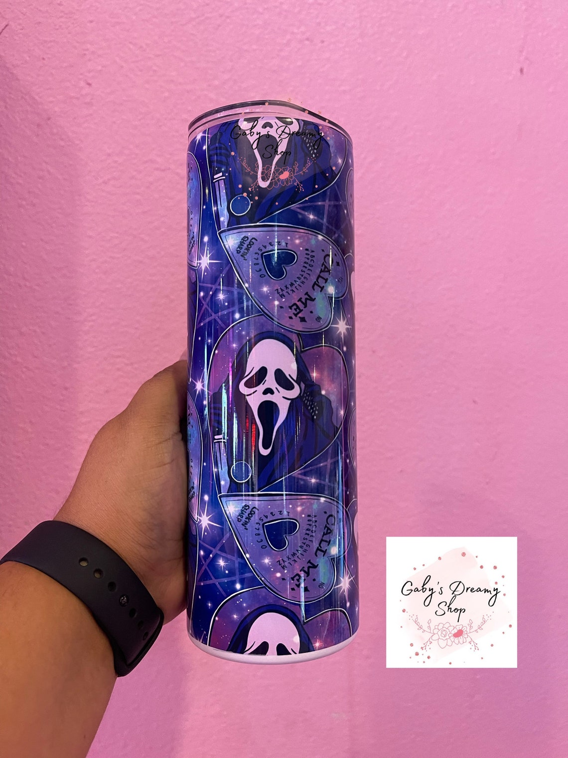 Ghostface Galaxy Blue Tumbler Scream Tumbler Horror - Etsy
