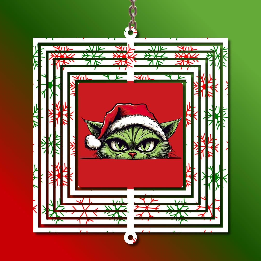 Grumpy Cat Christmas Wind Spinner, 20oz Tumbler PNG, Funny Holiday ...