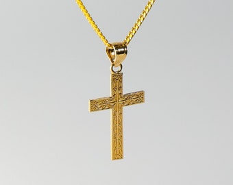 Real Dainty Gold Cross - Etsy