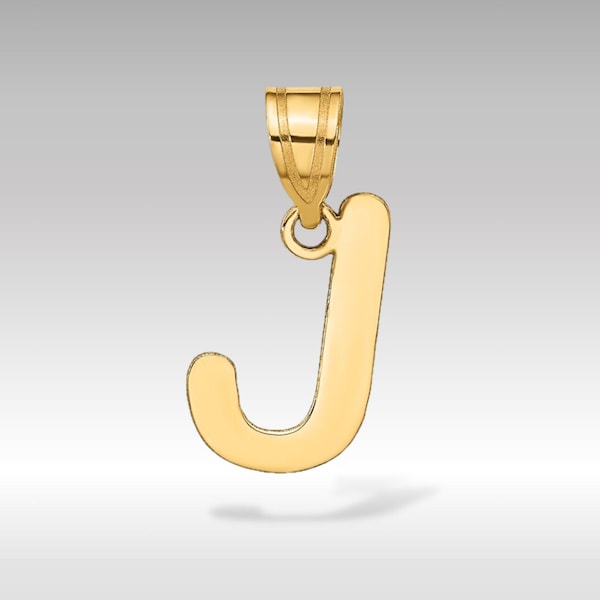 Vintage J Initial Necklace - Etsy