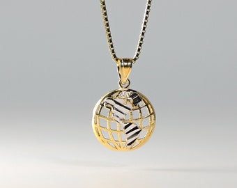 Globe 14k Pendant - Etsy
