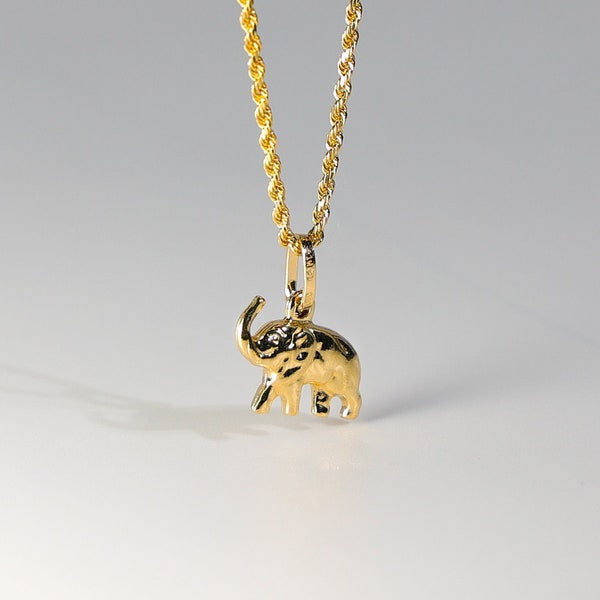 Gold Elephant Charm - Etsy