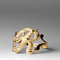 Minimalist Letter J Ring Yellow Gold J Initial Ring J Letter Jewelry ...