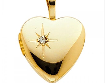 14k Gold Locket - Etsy