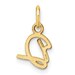 14K Gold Small Script Letter "d" Initial Pendant - Dainty Personalized ...